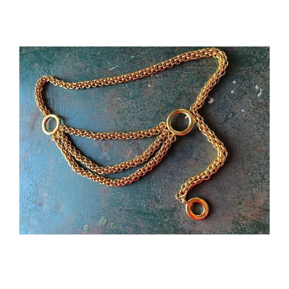 Paloma Picasso | Accessories | Vtg Paloma Picasso Golden Guilt Chain ...